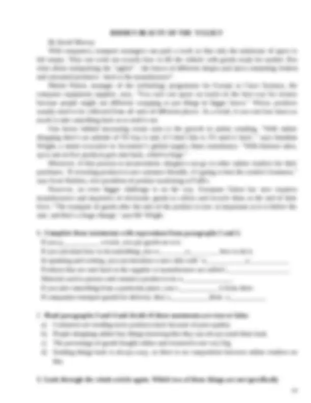 Tài liệu bổ trợ HA6- Speakout. | Exercises English Language | Docsity