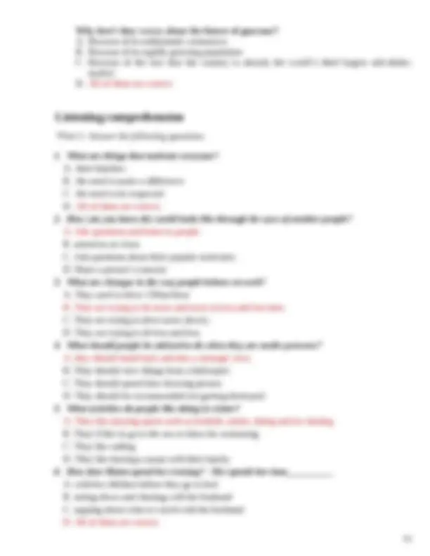 Tài liệu bổ trợ HA6- Speakout. | Exercises English Language | Docsity