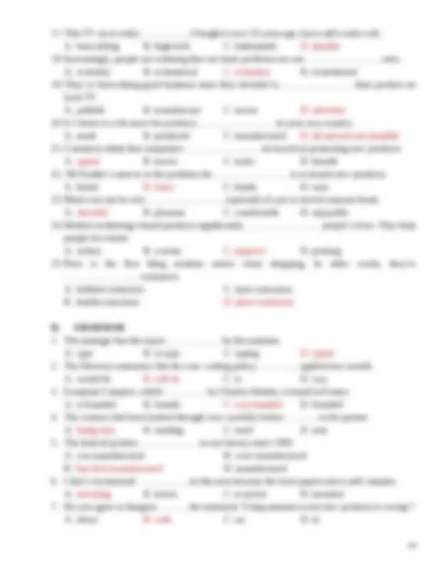 Tài liệu bổ trợ HA6- Speakout. | Exercises English Language | Docsity