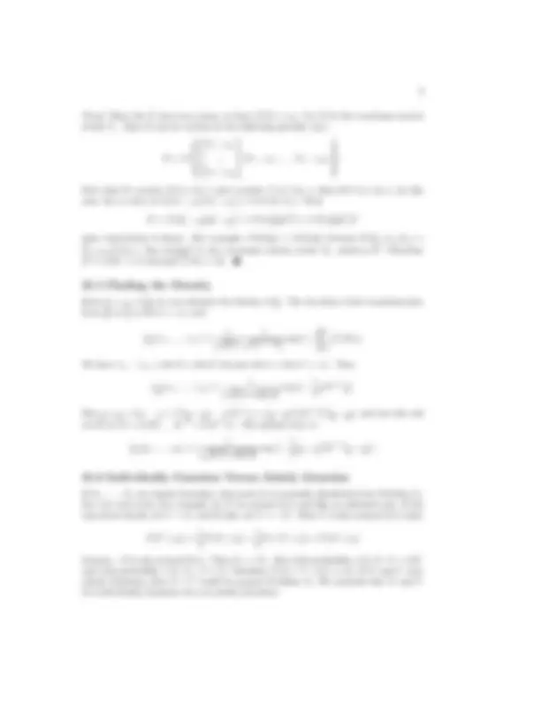 The Multivariate Normal Distribution Lecture Notes Mathematics Docsity