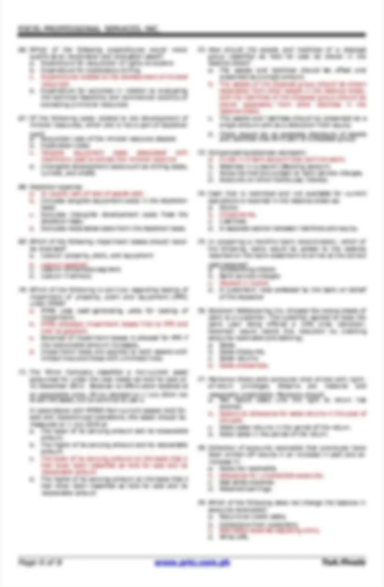 Theory of Accounts test | Exams Financial Accounting | Docsity