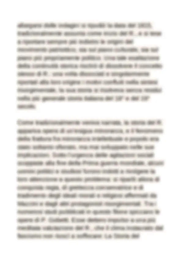 La storiografia del Risorgimento italiano: un percorso di interpretazioni | Appunti di Storia ...