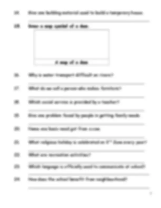 Primary 3 Revision Set: Literacy 1A Exercise for Namagunga Students May ...