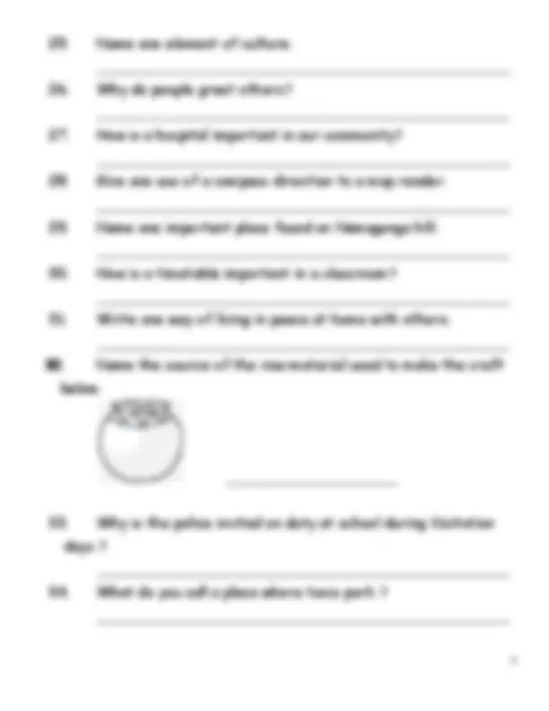 Primary 3 Revision Set: Literacy 1A Exercise for Namagunga Students May ...