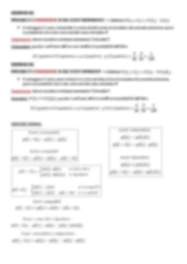 Probabilità con le carte napoletane | Esercizi di Matematica | Docsity