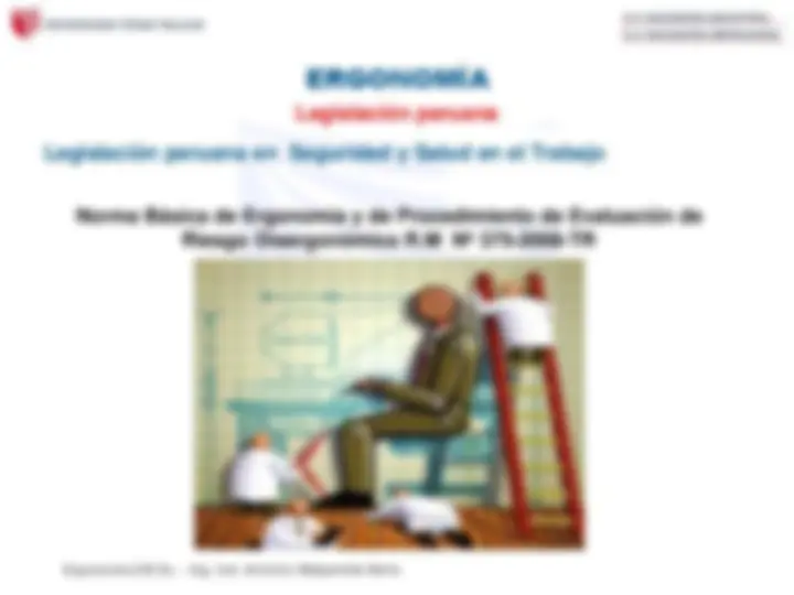 Normas de Ergonomía en Perú: Seguridad y Salud Laboral | Apuntes de ...