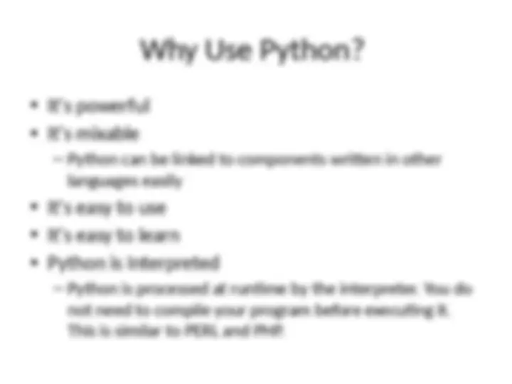 lecture notes about python programming language | Lecture notes ...