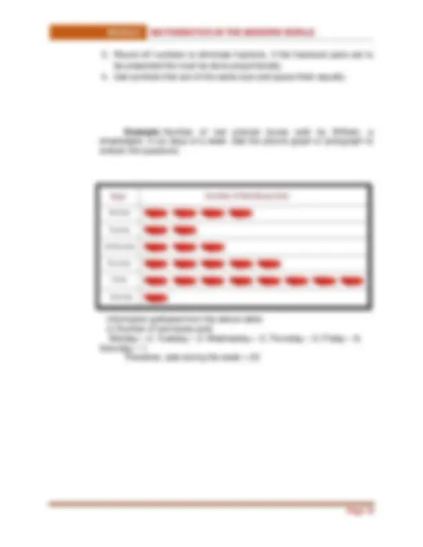 Mathematics in Modern World Chapter 4 - Data Management | Papers Mathematics | Docsity