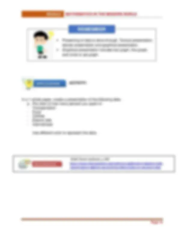 Mathematics in Modern World Chapter 4 - Data Management | Papers ...