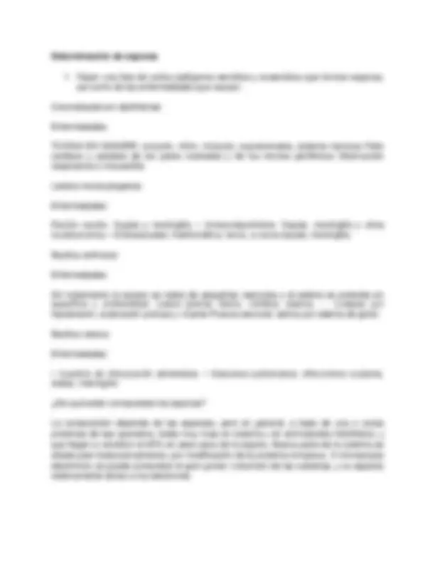 Tinción de capsulas y esporas | Apuntes de Microbiología | Docsity