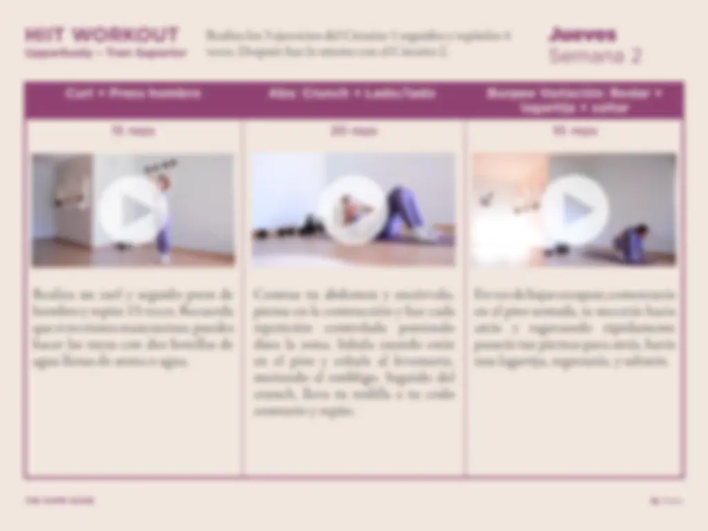 Home guide by Mady Daily | Ejercicios de Educación física | Docsity