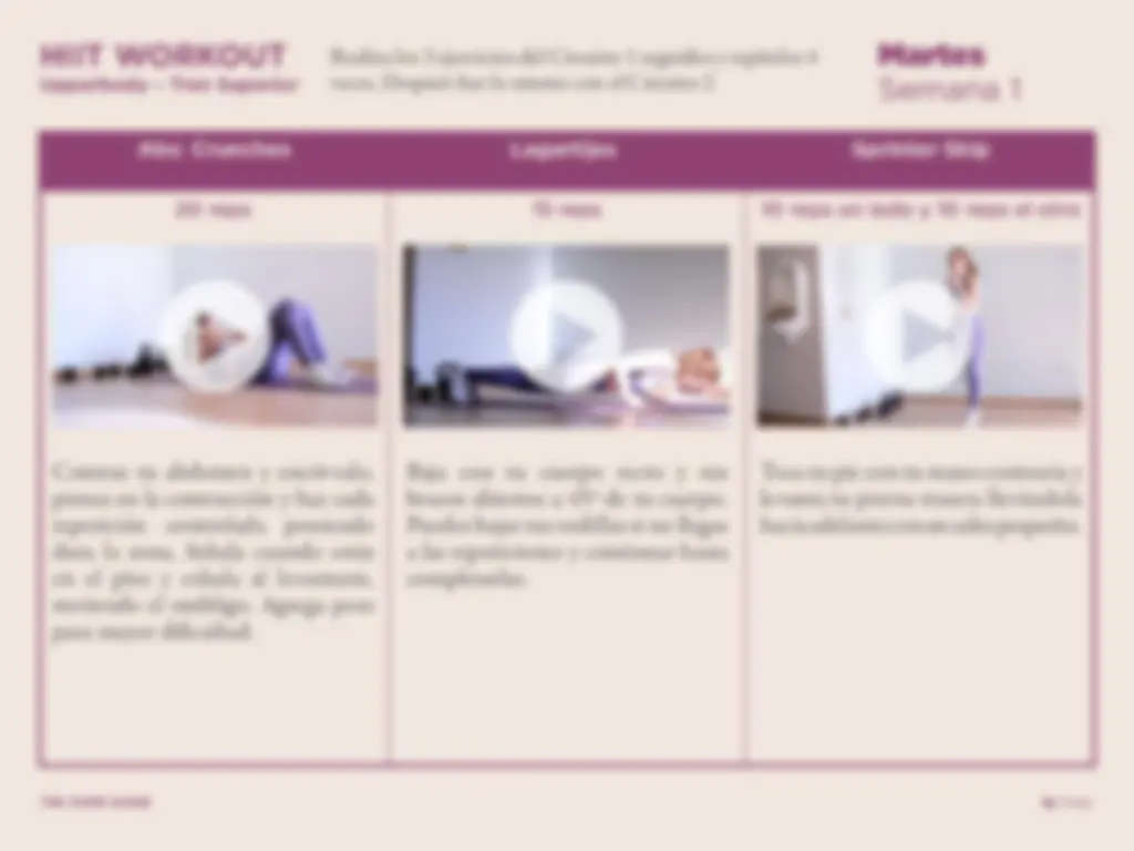 Home guide by Mady Daily | Ejercicios de Educación física | Docsity