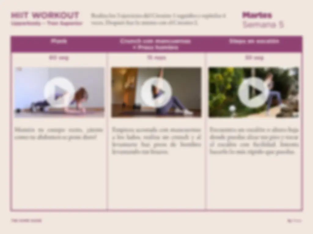 Home guide by Mady Daily | Ejercicios de Educación física | Docsity