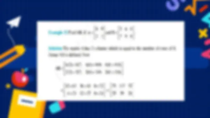 Class 12 MATRICES ppt for maths | Summaries Mathematics | Docsity