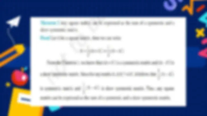 Class 12 MATRICES ppt for maths | Summaries Mathematics | Docsity