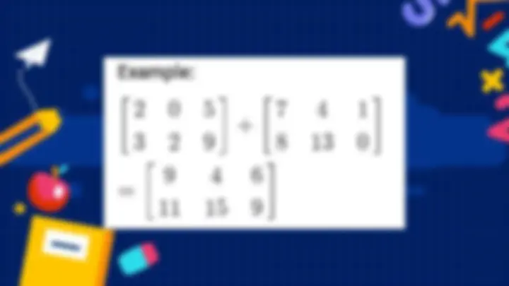Class 12 MATRICES ppt for maths | Summaries Mathematics | Docsity