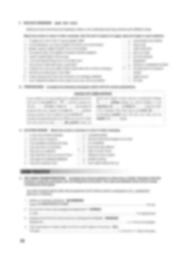 English practice exercise | Exercises English | Docsity