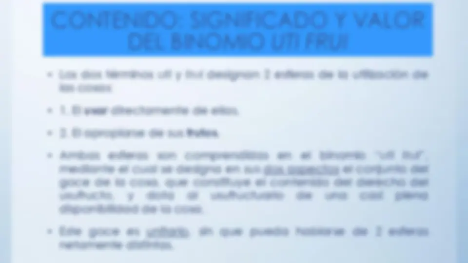 El Usufructo: Definición, Origen y Características | Apuntes de Derecho ...
