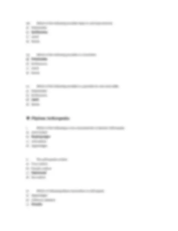 Kingdom Animalia: Mollusca, Anelids and Arthropods | Study notes ...