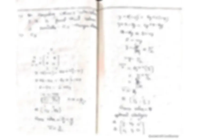 Operation Research Hand notes | Study notes Operational Research | Docsity