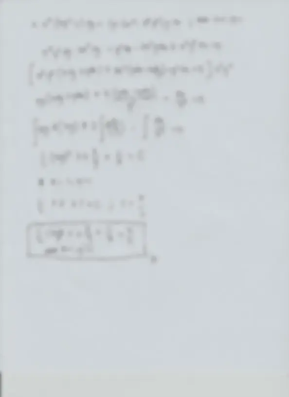 Differential Equations-Exponential-Bernoulli | Quizzes Differential Equations | Docsity