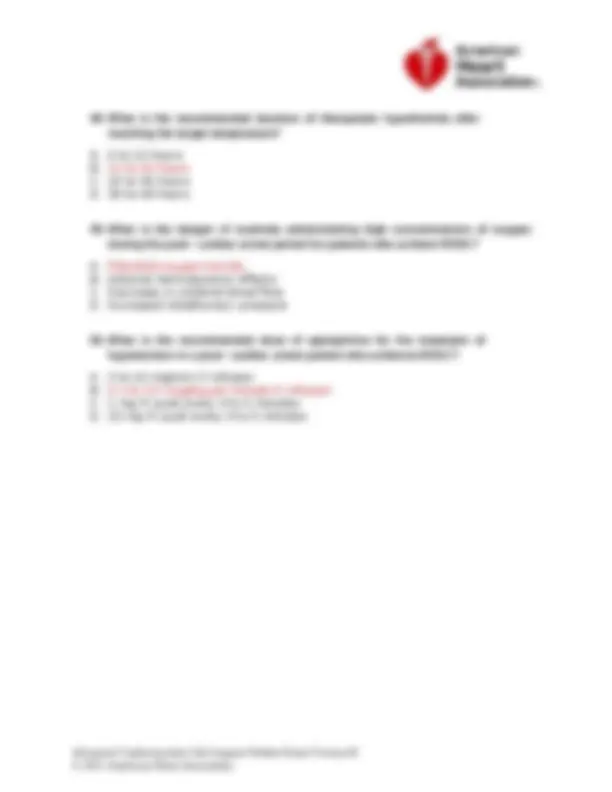 ACLS Exam Version B 2020-2021 questions with answers complete solution | Exams Nursing | Docsity