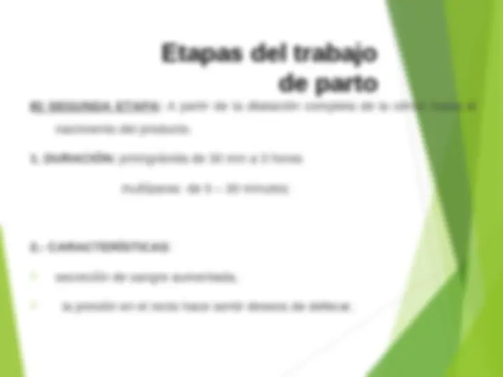 Etapas del Trabajo de Parto | Apuntes de Enfermería | Docsity