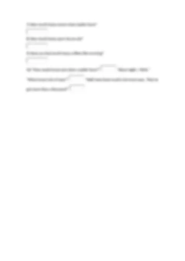 ENGLISH EXERCISES 1º ESO UNIT 6 | Ejercicios de Inglés | Docsity