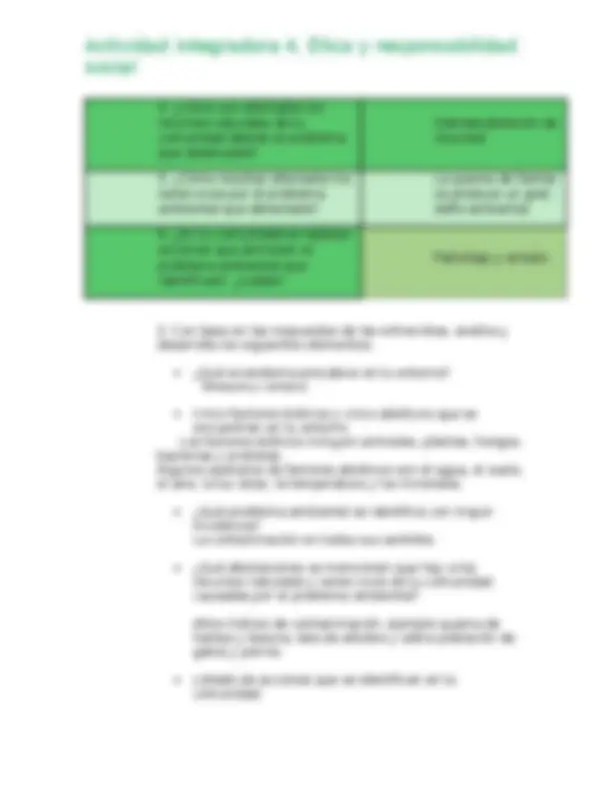 Actividad Integradora 4: Ética, Responsabilidad Social y Medio Ambiente | Ejercicios de Ciencias ...