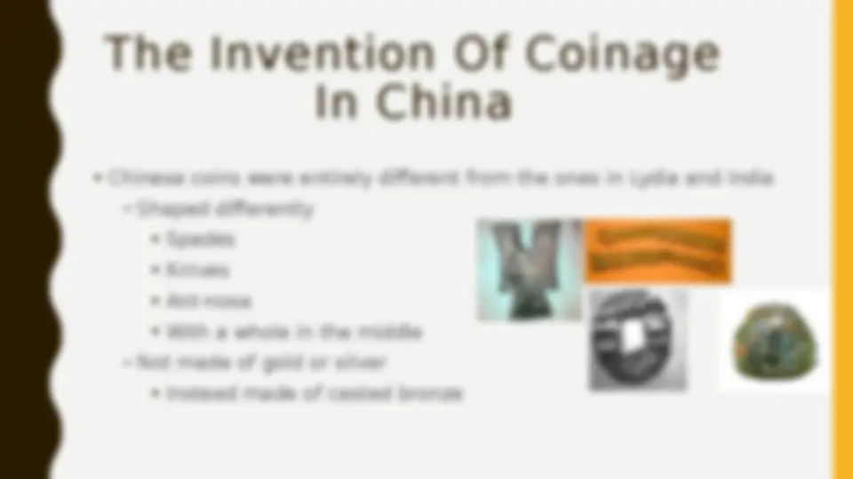 Presentation on the first Coinage | Assignments Economics | Docsity