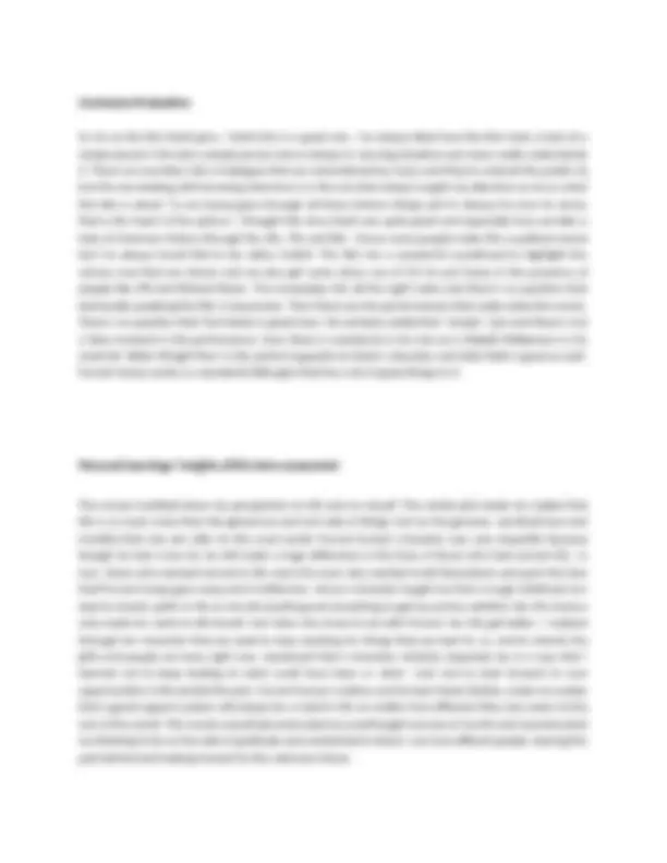 movie review about forest gump | Summaries Art | Docsity