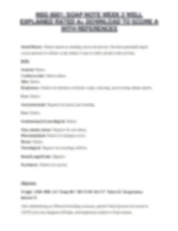 SOAP Note for Asthma Exacerbation: A Case Study | Exams Nursing | Docsity