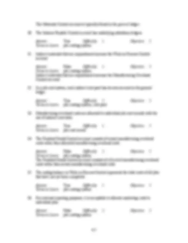 Cost Accounting Test Bank Quizzes Cost Accounting Docsity