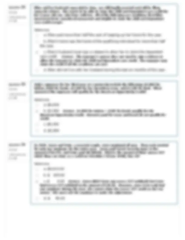 ACC 4100Module 2 Final Exam - Part I | Exams Accounting | Docsity