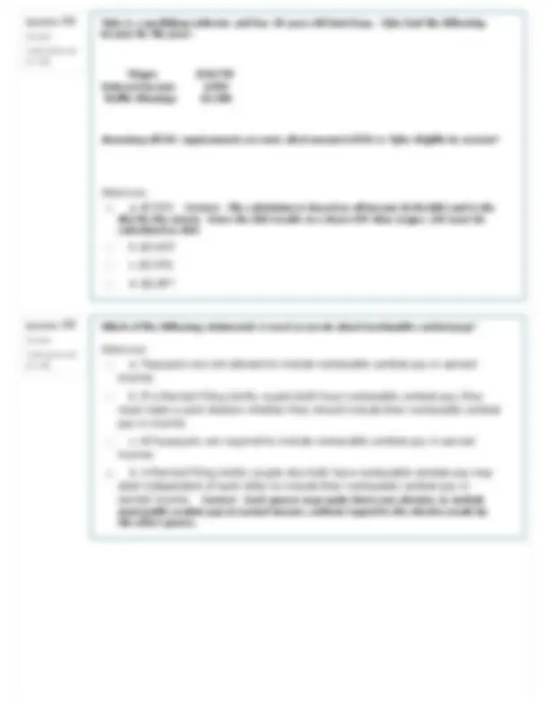 ACC 4100Module 2 Final Exam - Part I | Exams Accounting | Docsity