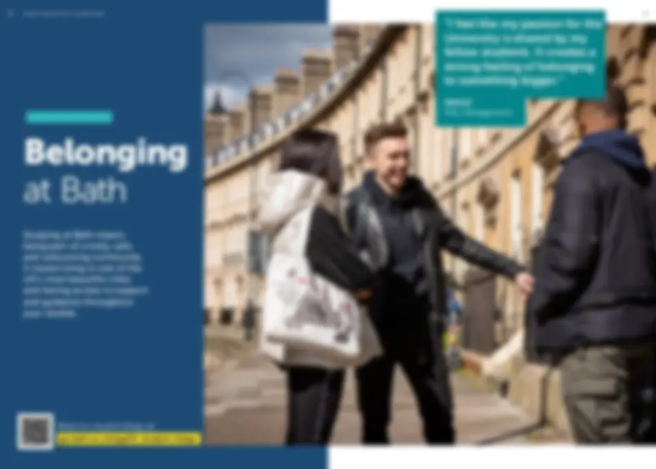 University of Bath Master's Program Prospectus 2022 | Study notes ...