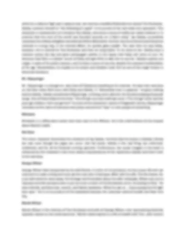 Gatsby Character Analysis| PDF Example | Study notes Voice | Docsity