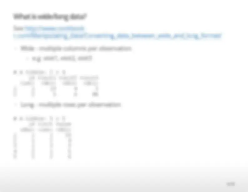 Data Reshaping: Wide to Long and Long to Wide using R and tidyr | Study ...