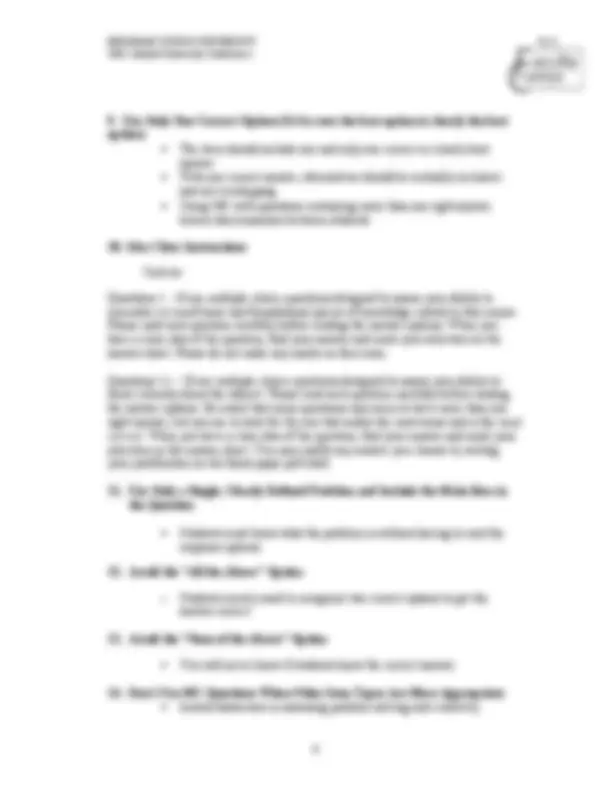 Best Practices for Writing Multiple-Choice Questions: A Guide by ...