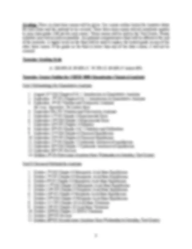 Quantitative Chemical Analysis (CHEM 3000), 3 credits | Lecture notes ...