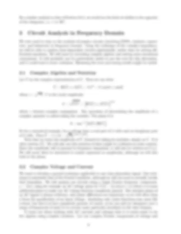 RC Circuit Analysis: Integrator, Differentiator, and Frequency Domain ...