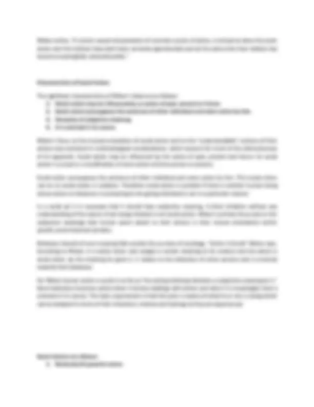 CC-11 SOCIAL ACTION AND IDEAL TYPES Max weber ... | Lecture notes ...