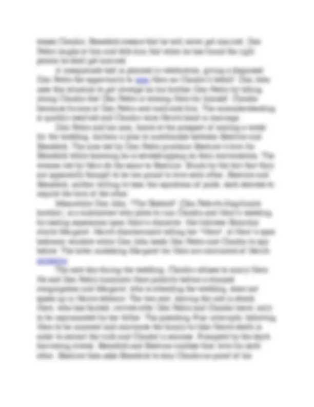 Much Ado About Nothing wiki summary | Lecture notes Dance | Docsity