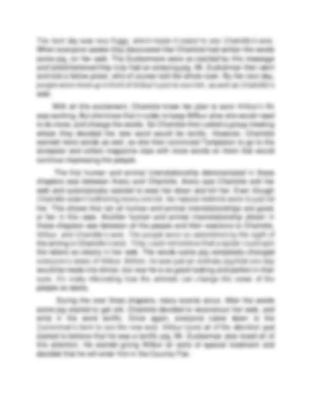 Charlotte's Web, by E. B. White - Summary and Analysis | Lecture notes ...