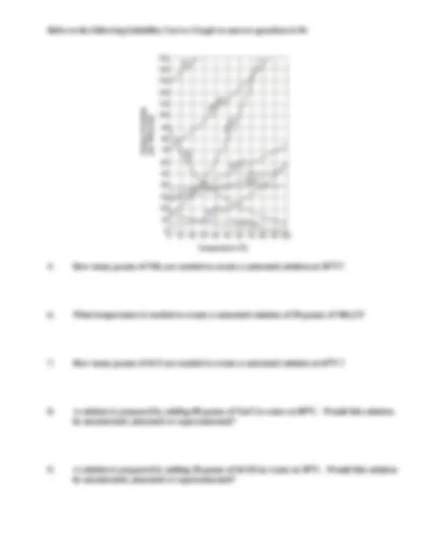 Solutions, Acids and Bases Worksheet: Definitions and Solubility ...