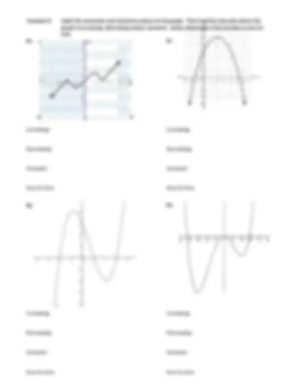 Line Test for Function Graphs: One-To-One, Inc/Dec, Constant Intervals ...
