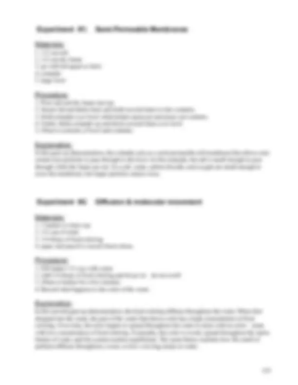Osmosis, Diffusion, & the Egg-citing Eggs-periment Introduction ...