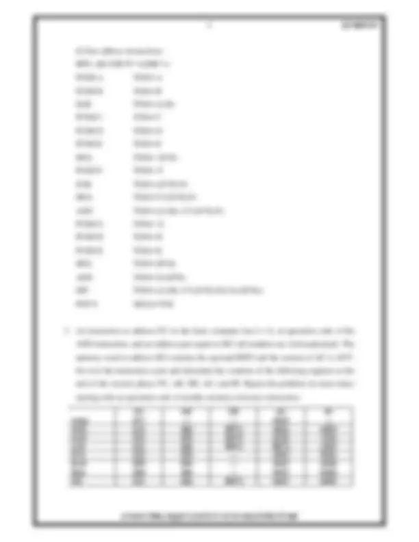 Computer Organization and Architecture: Instruction Formats & Arithmetic Expressions | Exercises ...