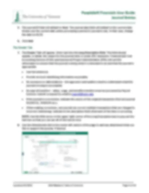 PeopleSoft Financials User Guide: Journal Entries | Slides Business and ...