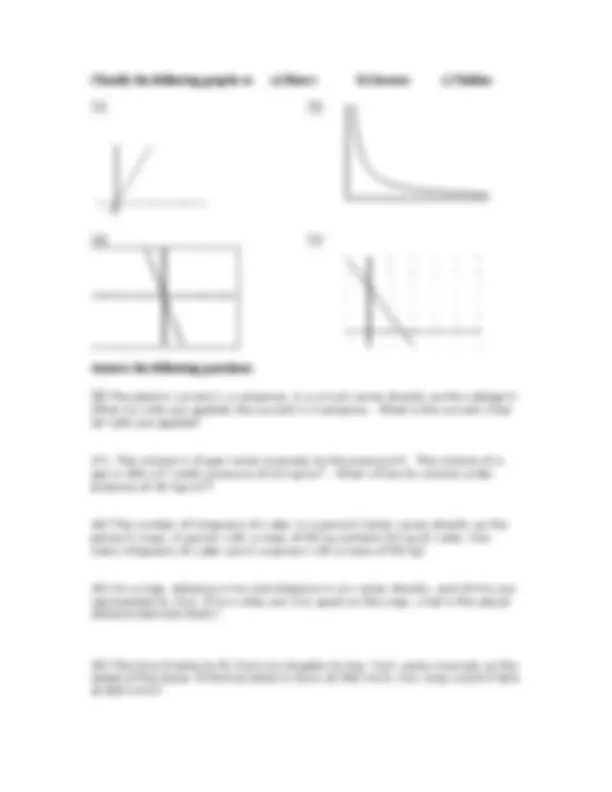 Direct And Inverse Variation Worksheet Name Exams Linear Algebra Docsity